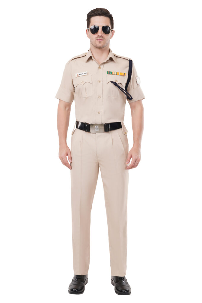 Police Khaki Uniform By Siyaram matte - Treyond World